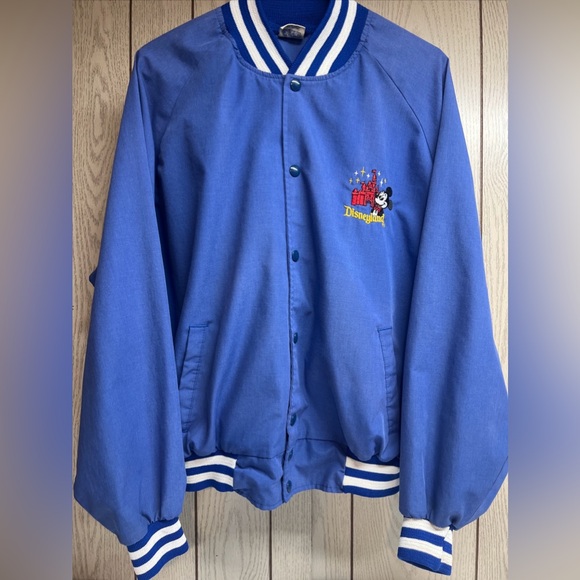 Disney | Jackets & Coats | 8s Disney Mickey Made In Usa Size Xl Vtg Cotton Bomber Letterman ...